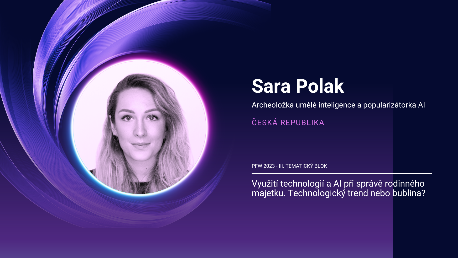 Sara Polak - Využití technologií a AI při správě rodinného majetku ...