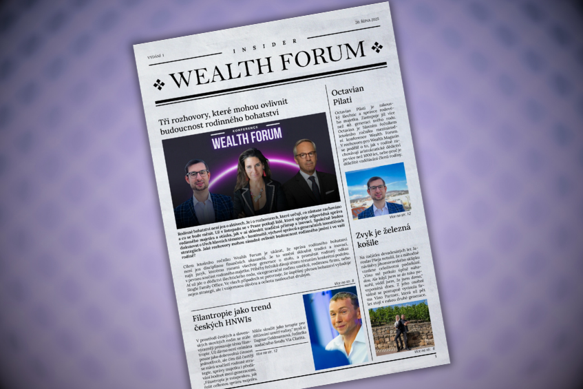 Příběhy, zkušenosti, inspirace. Vyšlo první vydání novin Wealth Forum ...
